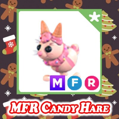 MFR Candy Hare 🎄 NEW PET CHRISTMAS | Adopt from Me | CHEAP & TRUSTED | eBay