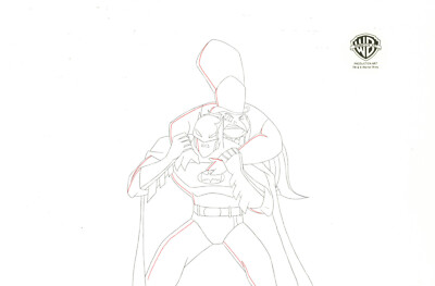 Batman Animated Series- Original Production Drawing-Batman/Penguin-The ...