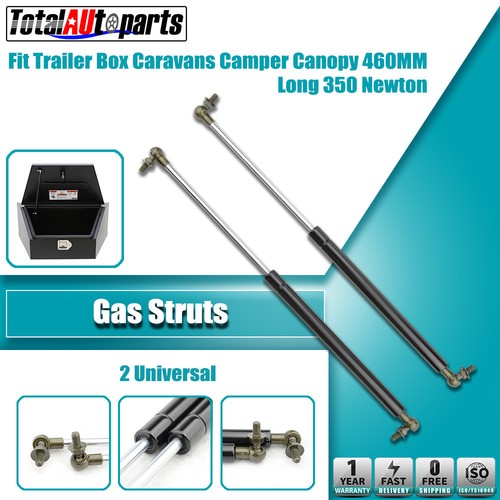 2x 460MM 350N Gas Struts for Caravans Camper Trailers Canopy Toolboxes ...