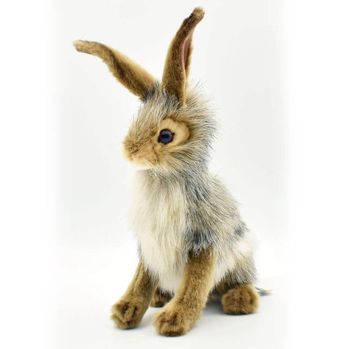 23cm Hansa Black Tailed Rabbit Realistic Cute Soft Stuffed Animal Plush ...