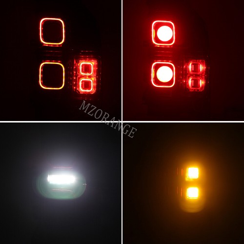 2PCS Smoked Tail Light Brake Rear Lamp For Land Rover Defender 110 90 ...