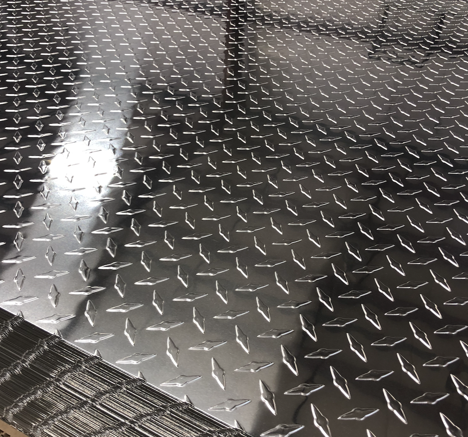 4' x 8' Aluminum Diamond Plate Sheet .025” Thick (1/40th) Embossed ...
