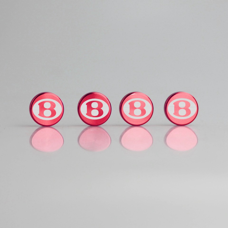 Laser Etched Red Aluminum Bentley License Plate Frame Bolt Fastener ...