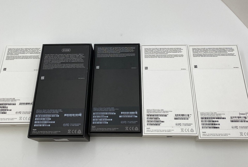 OEM Empty Box for iPhone 11, 11 PRO, 11 PRO MAX, 12, 12 PRO, 12 PRO MAX ...