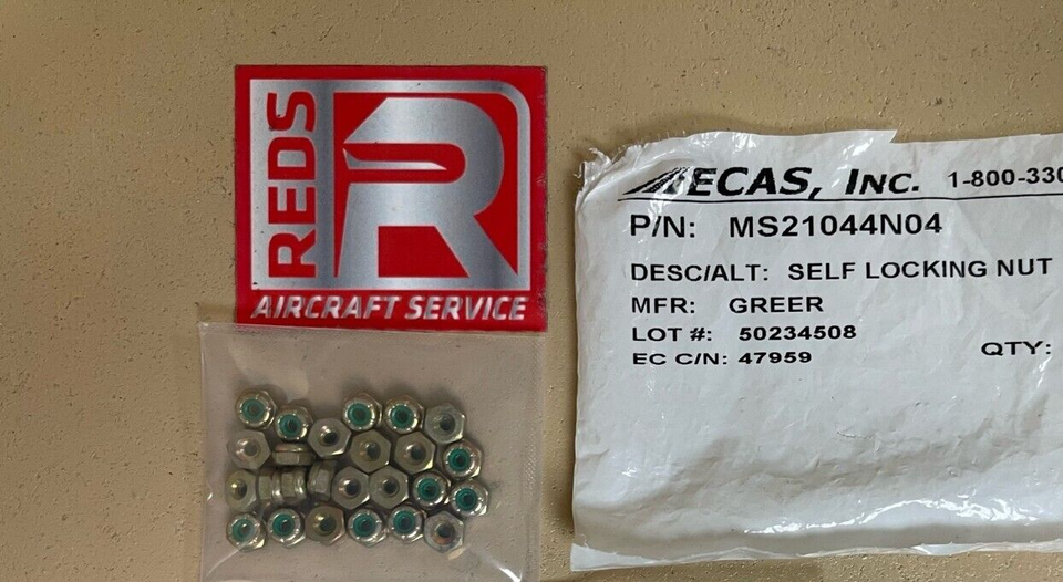MS21044N04, Self Locking Nut(25pk), New Surplus | eBay