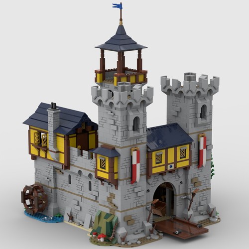 Modular Castle Fortress Model Building Toys Set for Collection 2474 ...