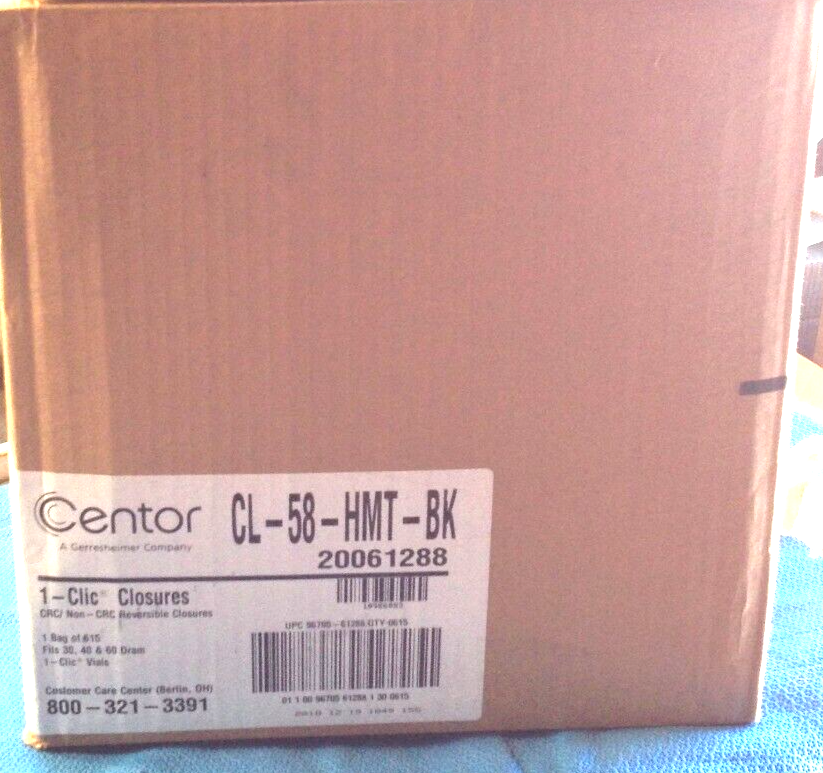 CENTOR K-30 Centor 1-Clic Blue Vials and 1-Clic Closures | eBay