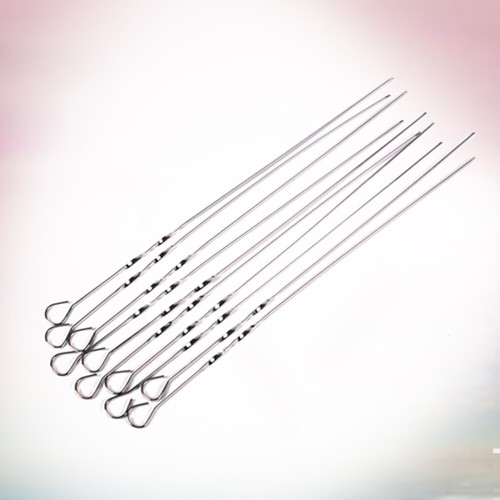 10 PCS Stainless Steel Grill Pin Needle Accessories BBQ Skewer Barbecue ...