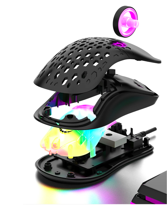 RAIKU G701 Wired 6 Keys Mouse Elite Wired Optical Gaming Mouse Colorful ...