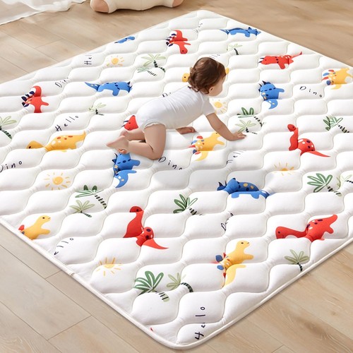Odorless Premium Foam Baby Play Mat 50" x 50", Soft Microfiber Fabric ...