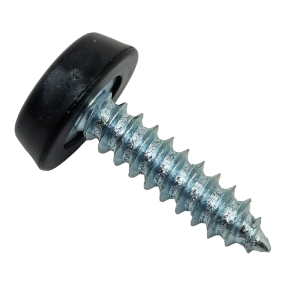 Number Plate Screw Oversized Moulded Head Polytop Screws All Colours 8G ...