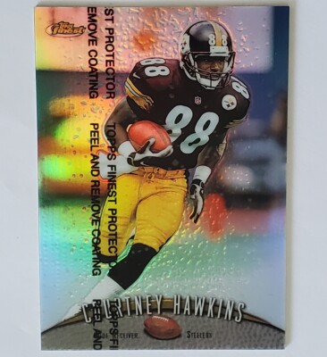 COURTNEY HAWKINS 1998 Topps Finest Football Card #164 Refractor ...