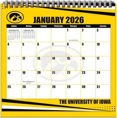Turner Iowa Hawkeyes 2026 Easel Desk Calendar w | eBay