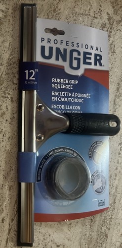 UNGER Professional Window Squeegee with Bonus Rubber Grip, 12" Part # 961010 | eBay