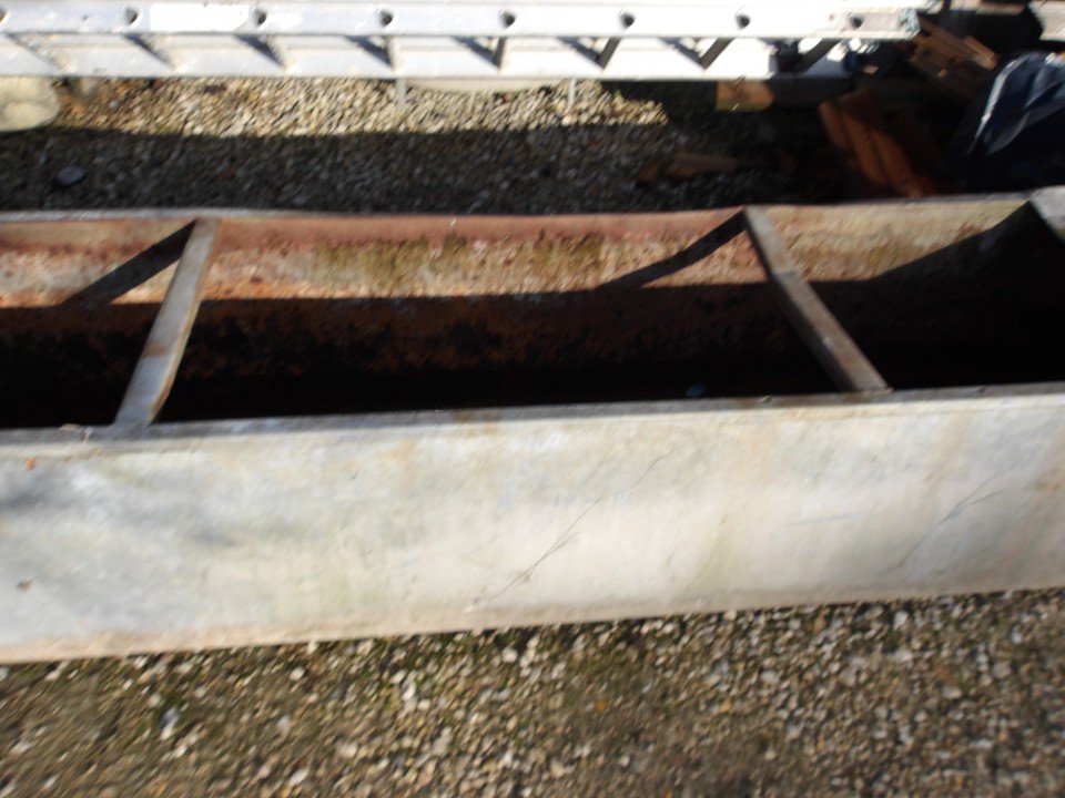 LARGE 8.2 Foot Long Vintage Galvanised Metal Trough Planter - Collect ...