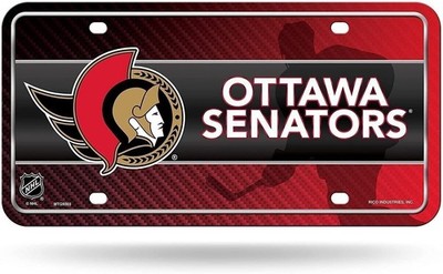 Ottawa Senators Metal Auto Tag License Plate, Logo Design, 6x12 Inch | eBay