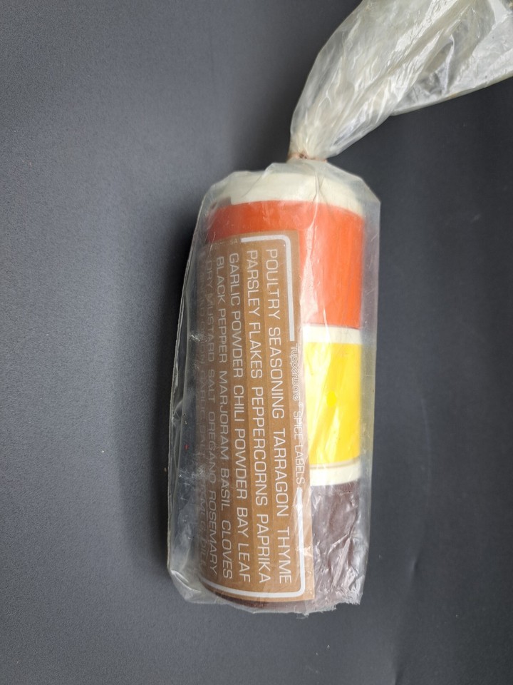 3 Vintage Tupperware Stacking Spice Container Shakers Harvest Colors ...