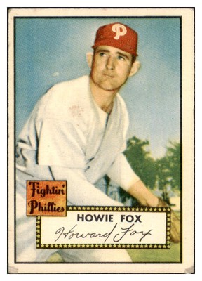 1952 TOPPS #209 HOWIE FOX PHILLIES GOOD 452404 (KYCARDS) | eBay