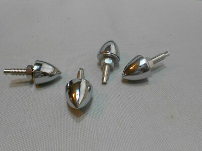 new chrome bullet license plate fastener bolts custom bullet bolt ...