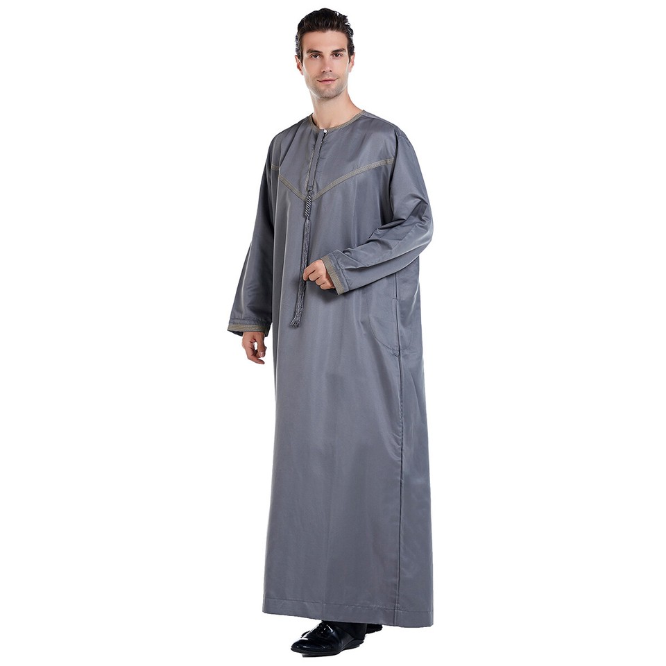 Dubai Arab Men Thobe Robe Jubba Kaftan Dishdash Galabeya Thawb Daffah ...