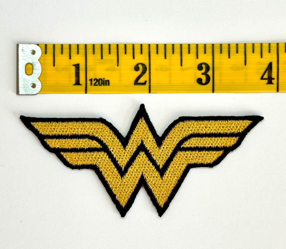Embroidered Patch - Wonder Woman - NEW - Iron-on/Sew-on - Gold/Black | eBay