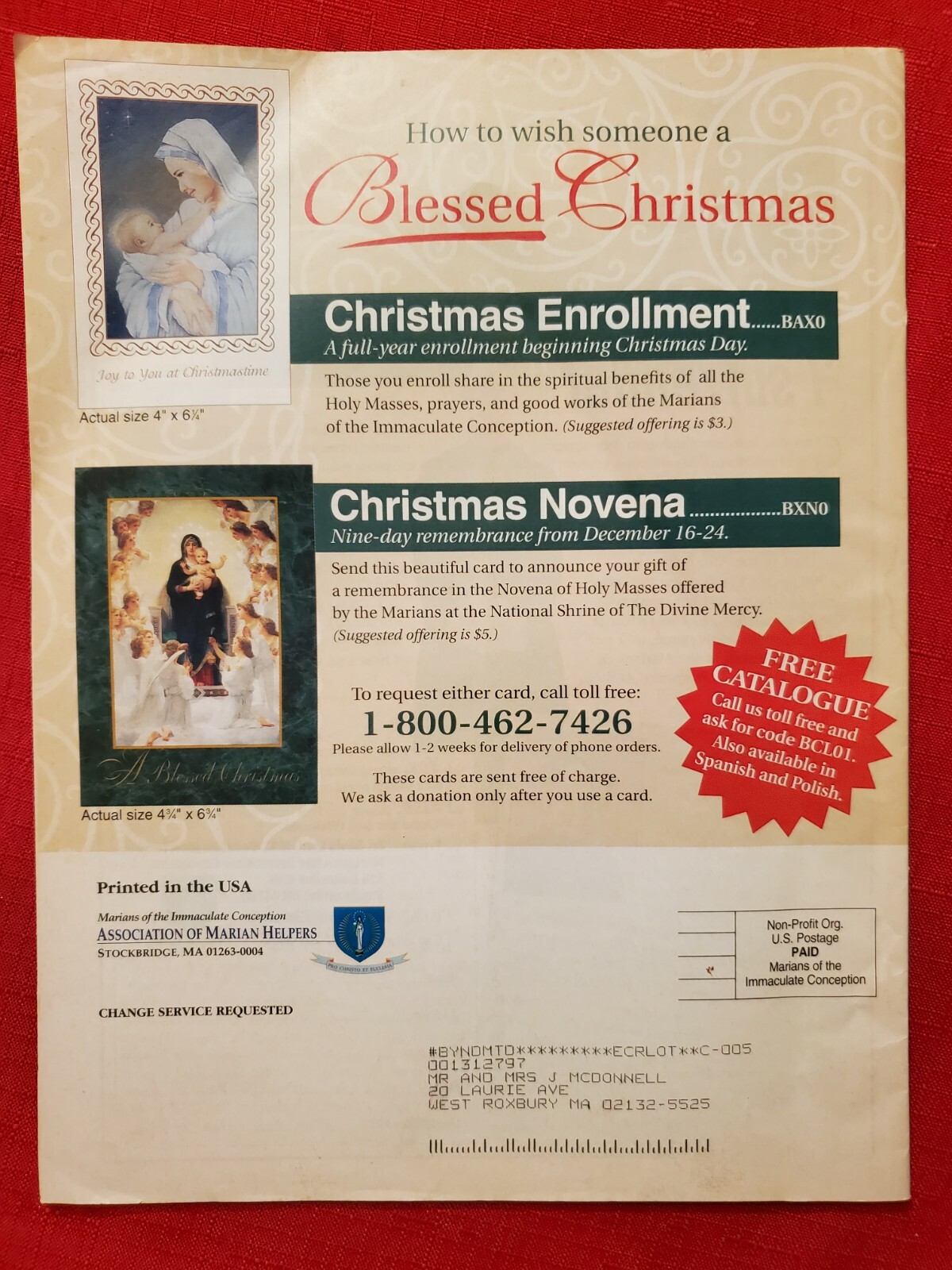 Bulletin magazine – Fall, 2000, The Association of Marian Helpers ...