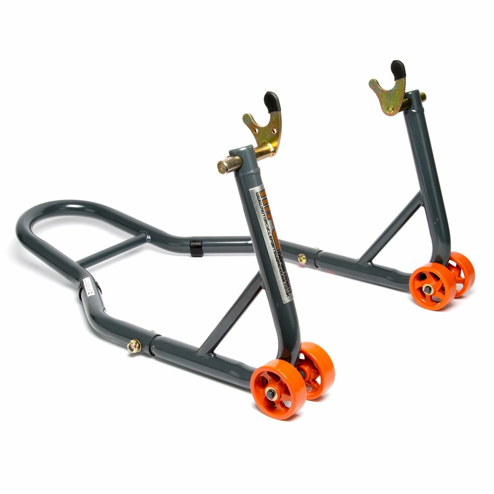 MPW Race Dept for Motorcycle Rear Paddock Stand with V-Adapters in Grey ...