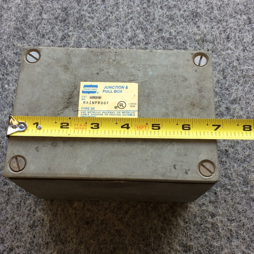 Crouse-Hinds Junction & Pull Box Type 3R WAB060404 Rainproof | eBay