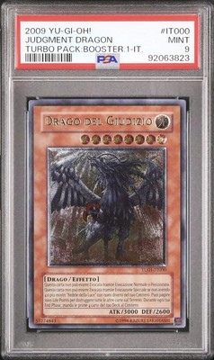2009 Yugioh Judgment Dragon Ultimate Rare Turbo Pack 1 TU01-IT000 PSA 9 ...