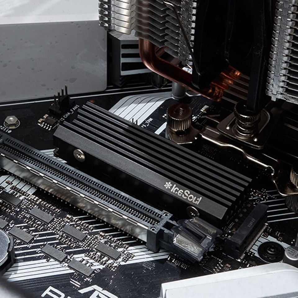 M.2 2280 NGFF/NVME SSD Heatsink SSD Cooler SSD Hard Disk Heatsink PC ...