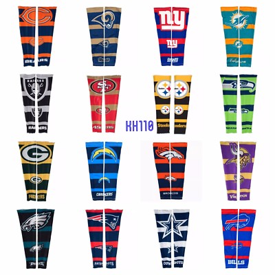 NFL Team Strong Arm Fan Sleeves 17" Set Of Two | eBay