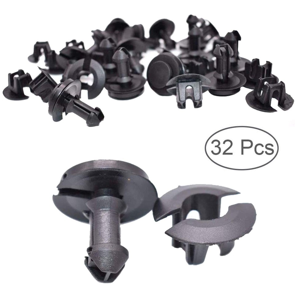 (Pack of 32) Front Air Deflector Retainer Clip & Grommets - Front Air ...
