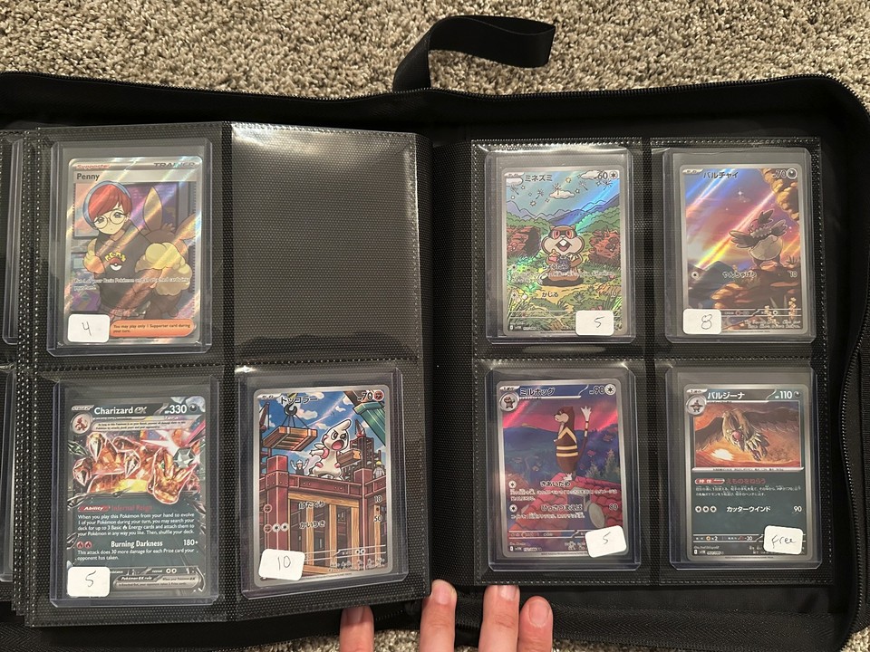 Large Pokemon Collection Below+ TopDeck Binder. All Near Mint. Binder ...