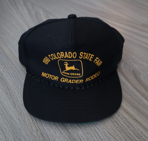 Vintage 90s Colorado State Fair Rodeo Hat John Deer Rope 1990 Snapback ...