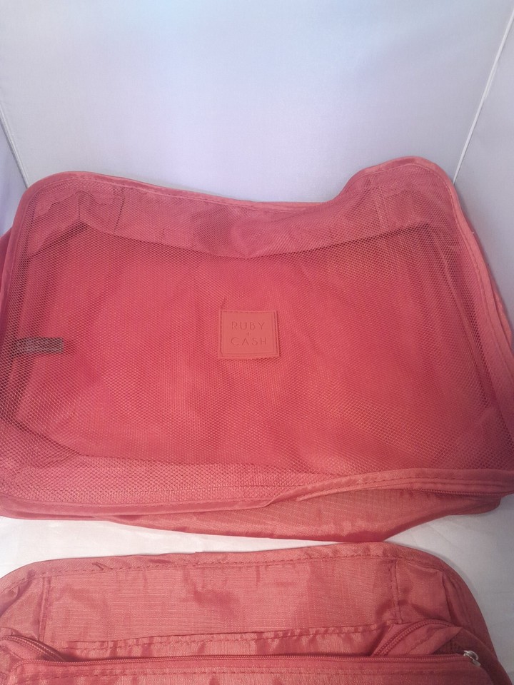 Ruby Cash 4 Pc Packing Cubes Travel Luggage Organizer Bags | eBay