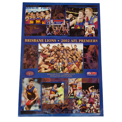 AFL Brisbane Lions Premiers 2002 Grand Final Poster 68 x 48cm | eBay ...
