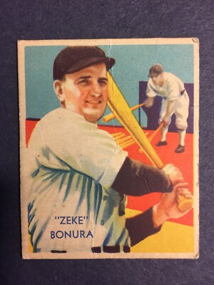 1934-36 Diamond Stars #65 Zeke Bonura - Chicago White Sox | eBay