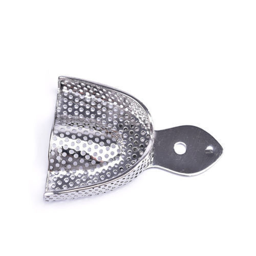 Dental Stainless Steel Autoclavable Metal Impression Trays S/M/L Upper ...