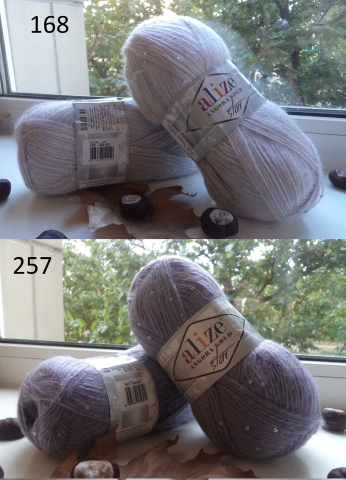 Yarn Alize Angora Gold Star payette yarn sequins yarn mohair yarn ...