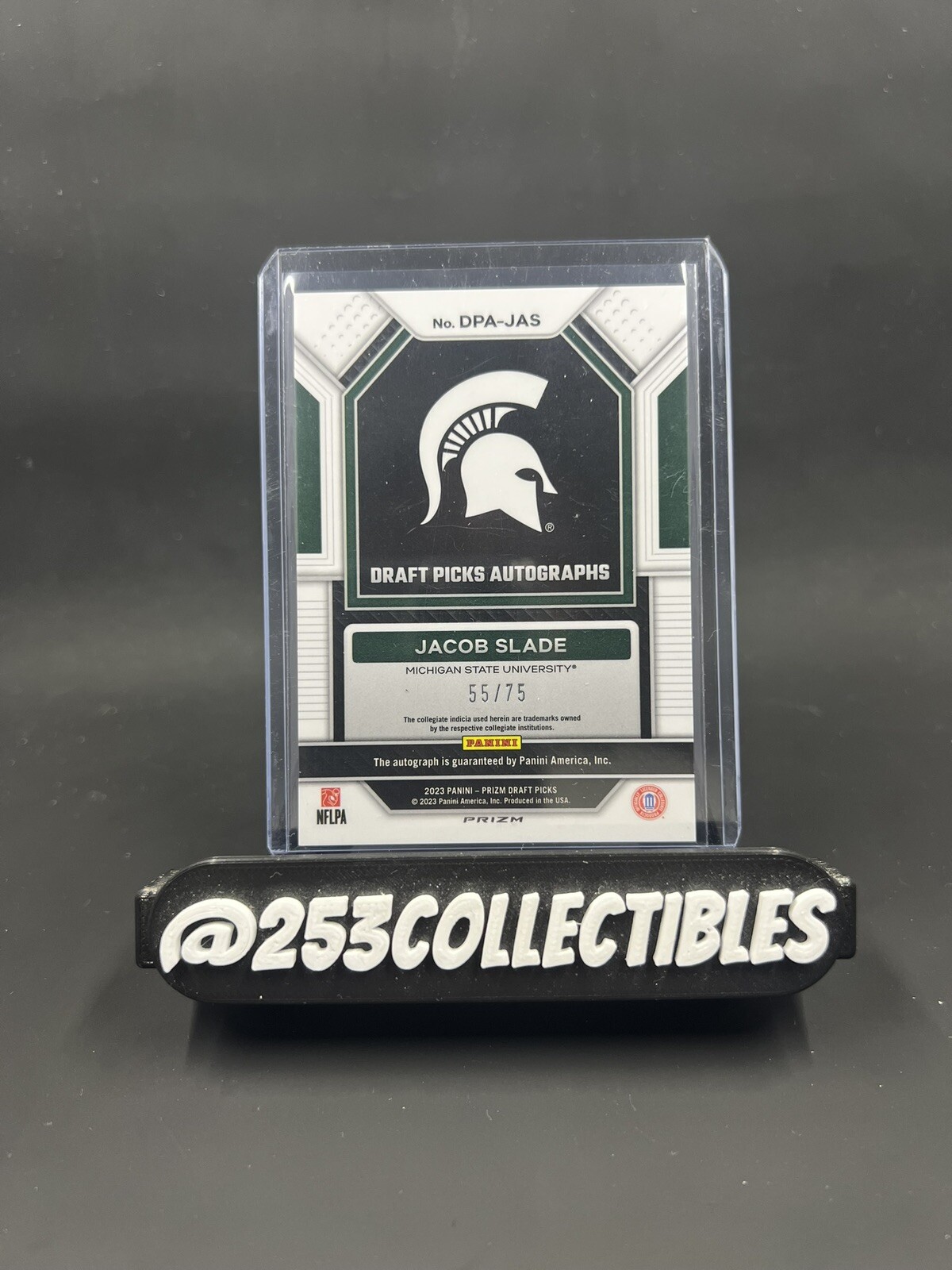 2023 Panini Prizm Draft Picks - Jacob Slade Blue Cracked Ice Rookie ...