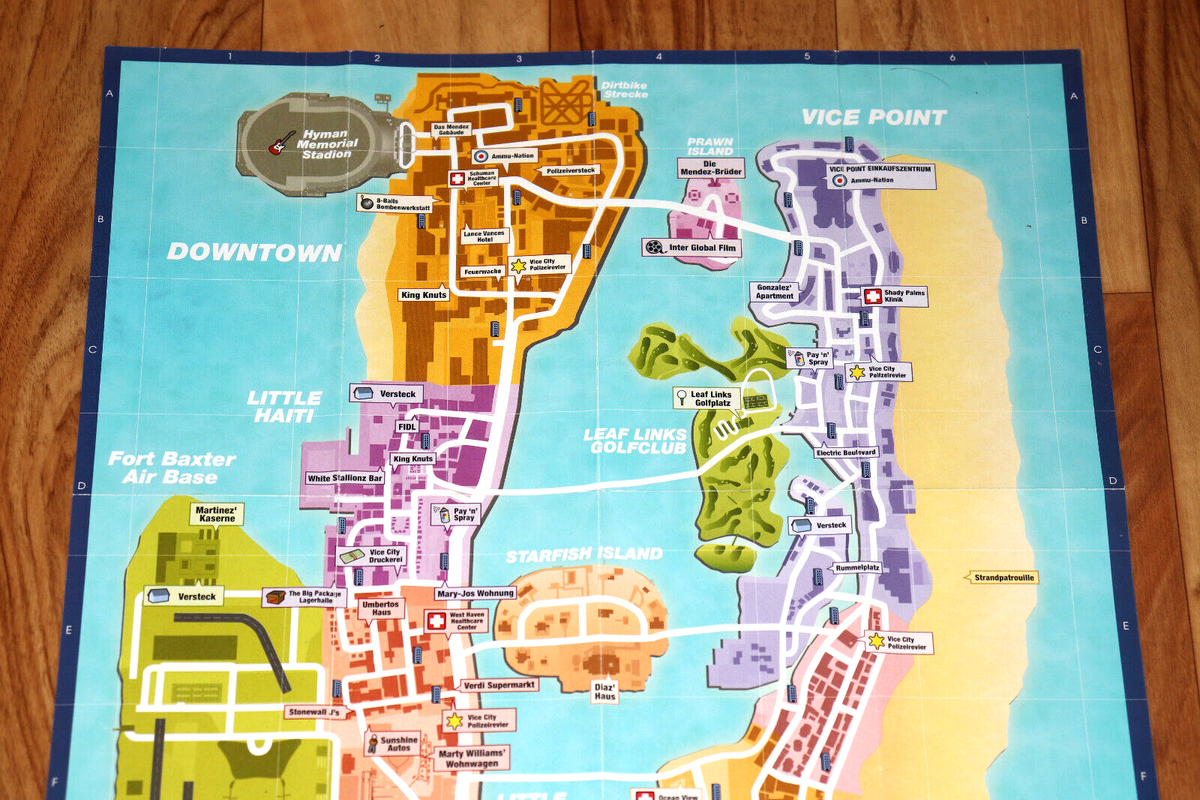 Gta Vice City Stories Weapons Map Grand Theft Auto Vice City Stories