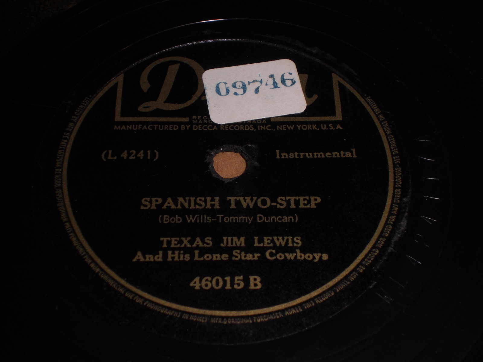 Texas Jim Lewis - Spanish Two-Step / Have I Been Mean To You? 78 ...
