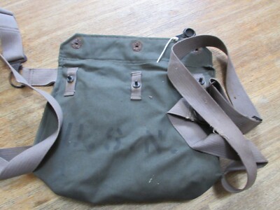 Original US Army M2 Gas Mask Bag Navy Pouch USMC Vietnam | eBay