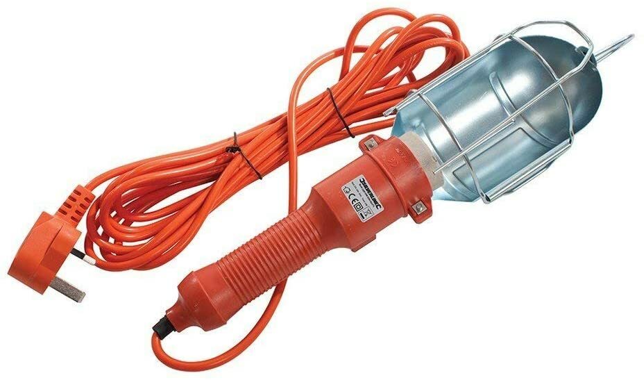 Inspection Lamp 240v Mains Light With Hanging Hook - 5m Lead - Camping ...