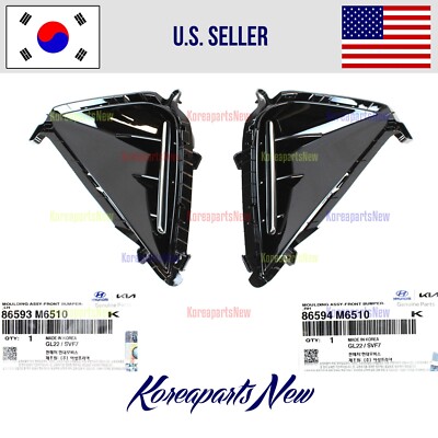 Front Bumper Bezel Cover Right + Left set 2 pcs ⭐GENUINE⭐ Kia Forte GT ...
