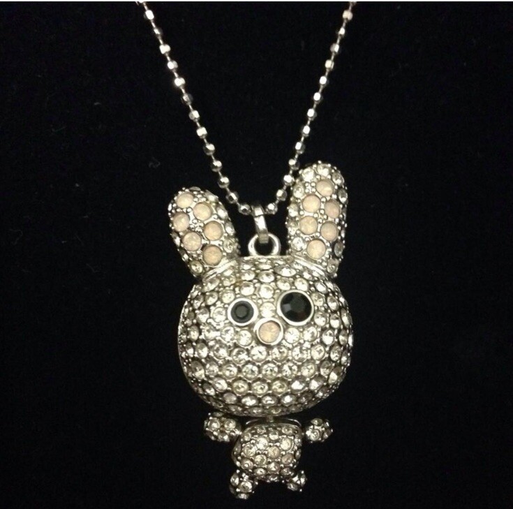 Swarovski Cute Rabbit Bunny Mathilde Crystal Pendant Necklace 3 Lengths ...