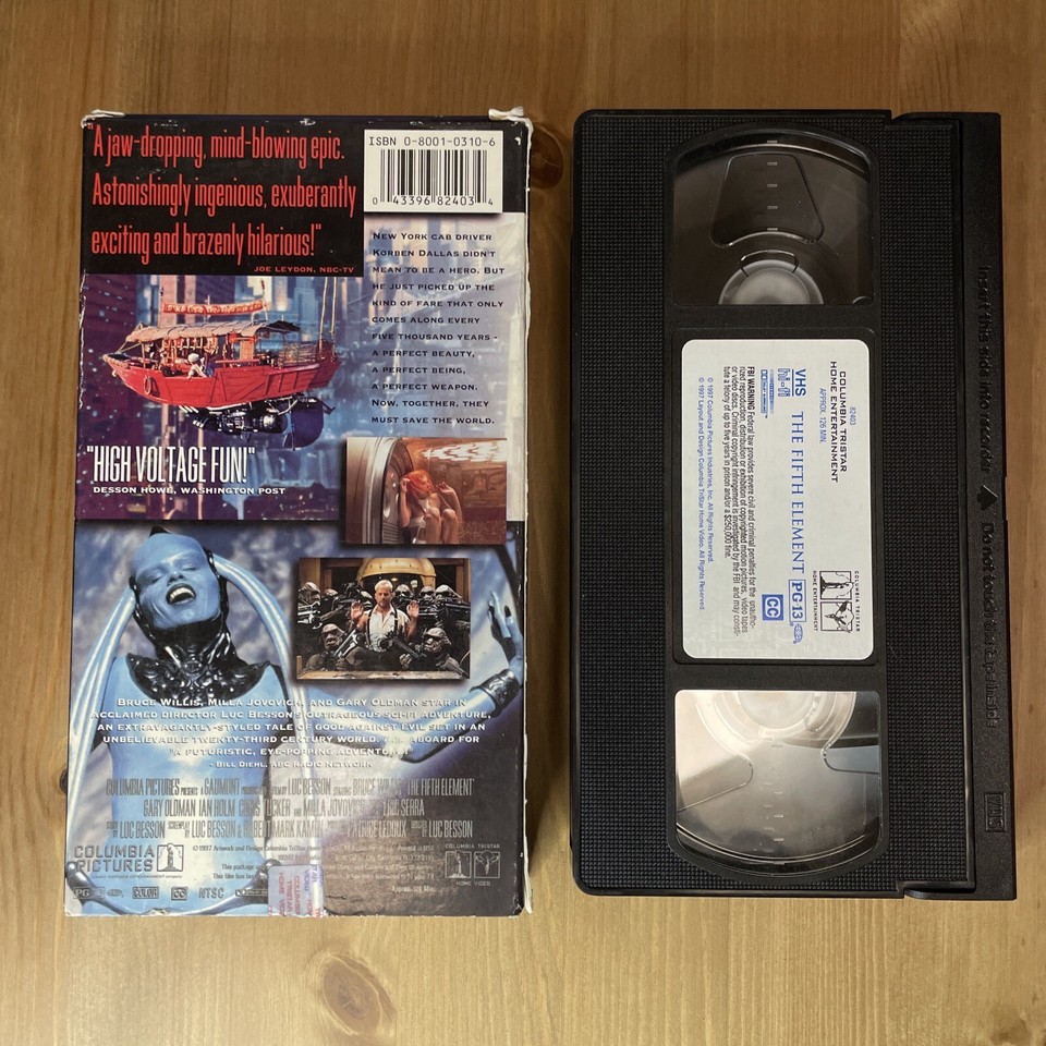The Fifth Element (VHS, Columbia Tri-Star 1997) 43396824034 | eBay