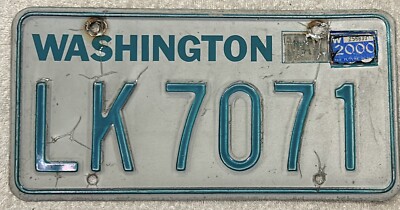 Single Vintage Original Washington State License Plate 1983 - 1986 | eBay