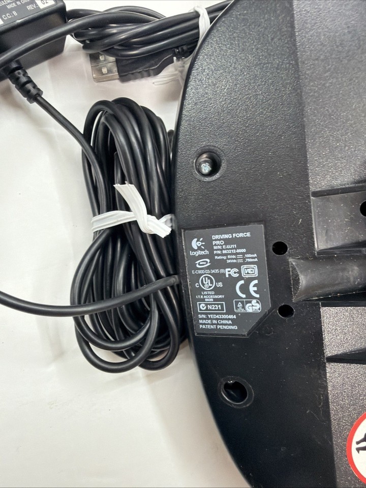 Logitech Driving Force Pro Force Steering Wheel PlayStation PC USB Not ...