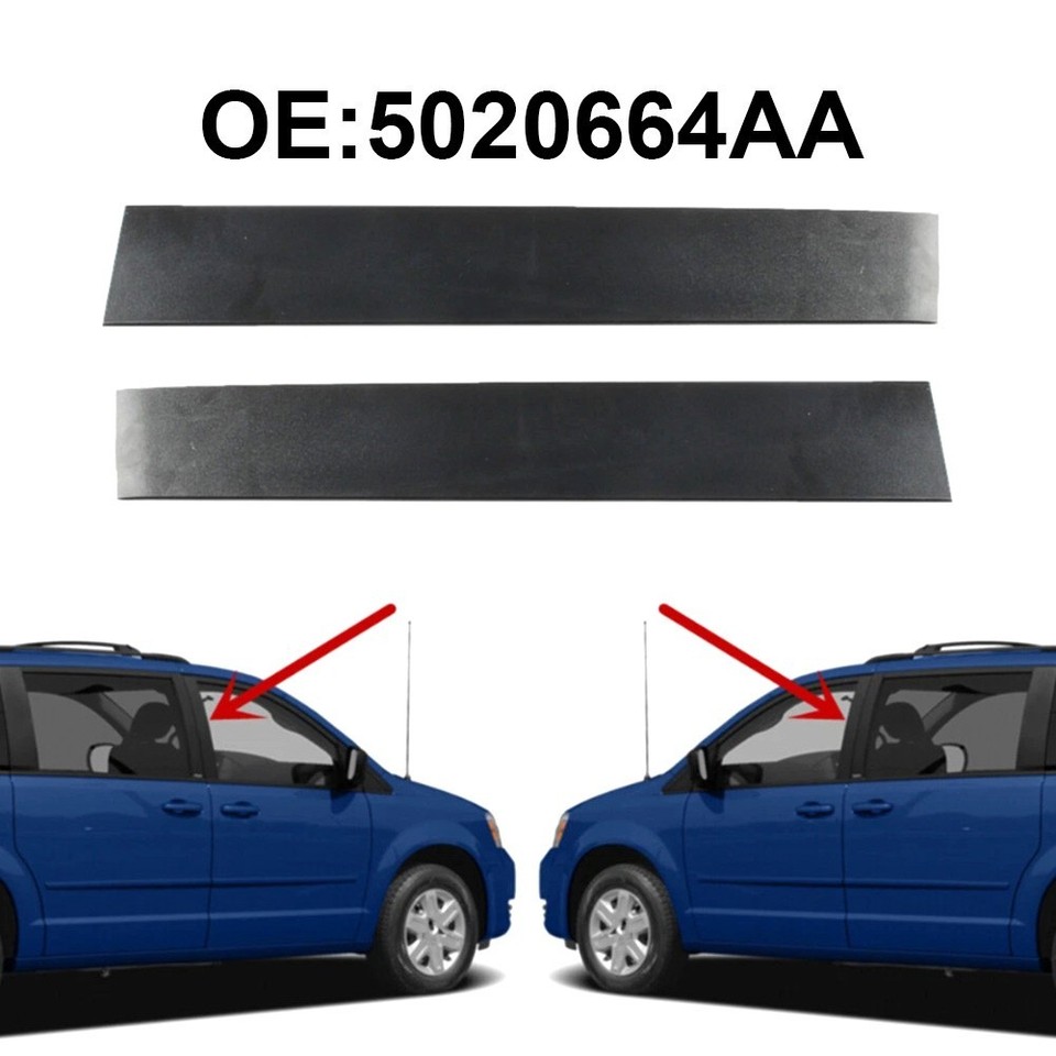 B-Pillar Windshield Trim Car Restoration Glossy Black Finish Car ...